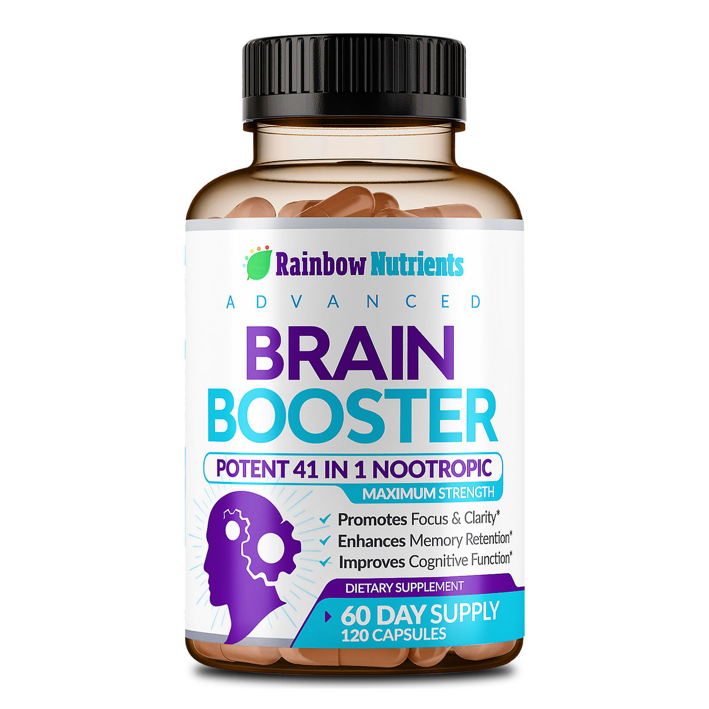 40 in 1 Brain Booster Supplement - Rainbow Nutrients