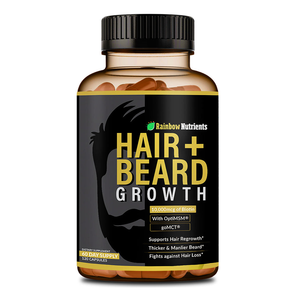 Hair + Beard Growth Supplement - Rainbow Nutrients