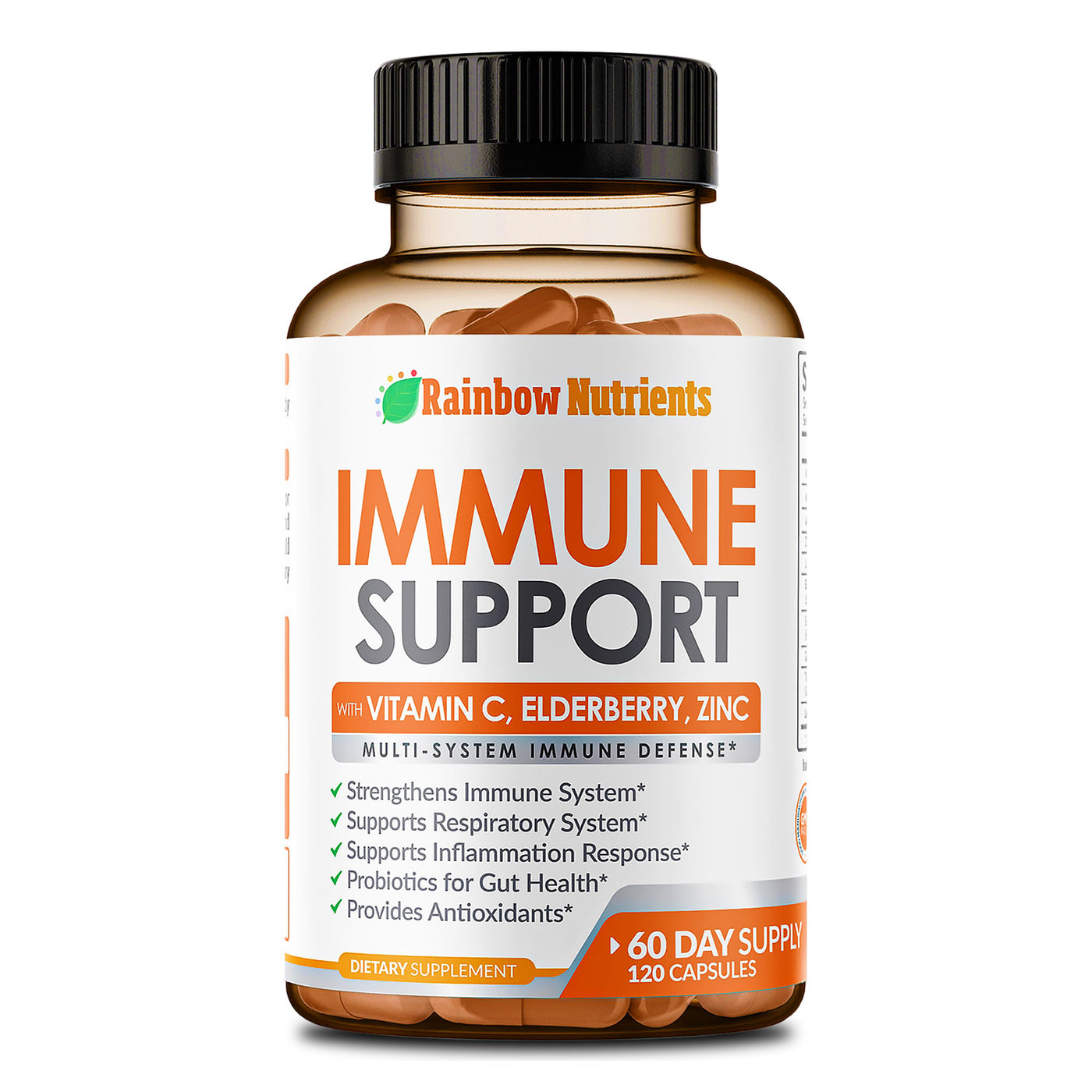 10 in 1 Immune Support Supplement - Rainbow Nutrients