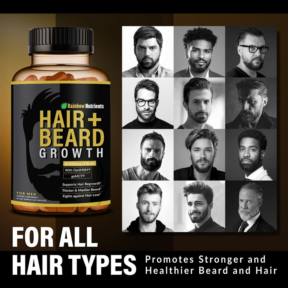 Hair + Beard Growth Supplement - Rainbow Nutrients