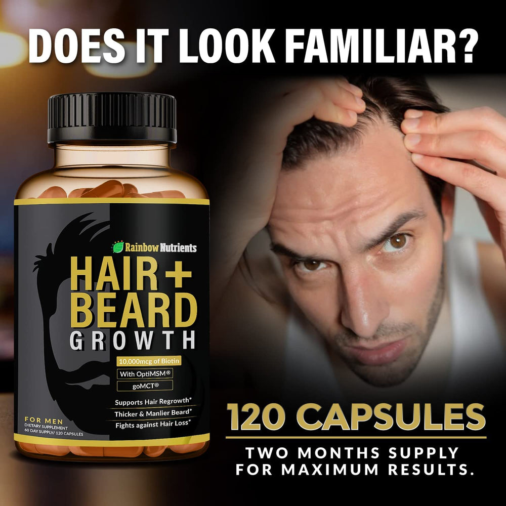 Hair + Beard Growth Supplement - Rainbow Nutrients